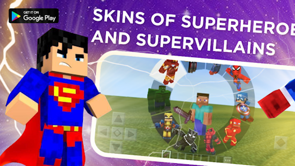 Android 용 Superhero Mods for Minecraft - 다운로드
