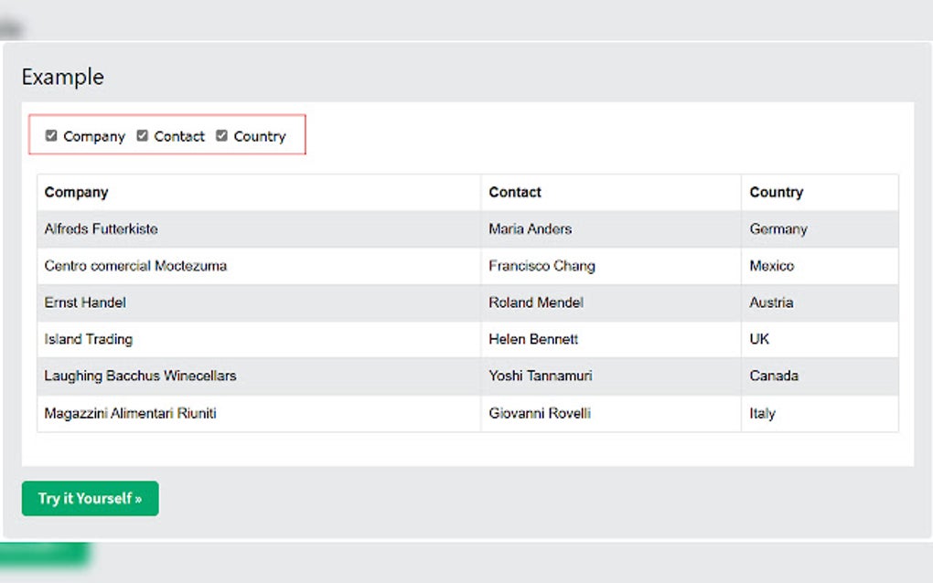 Column Hidder Google Chrome 용 - 확장 프로그램 다운로드