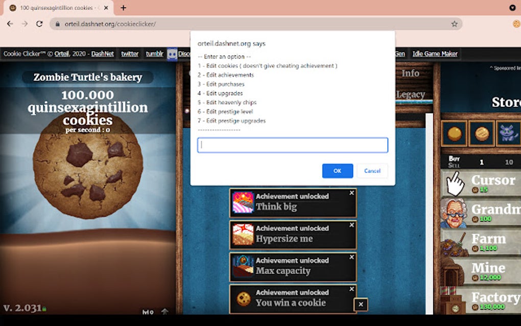 Cookie clicker control for Google Chrome - Extension Download
