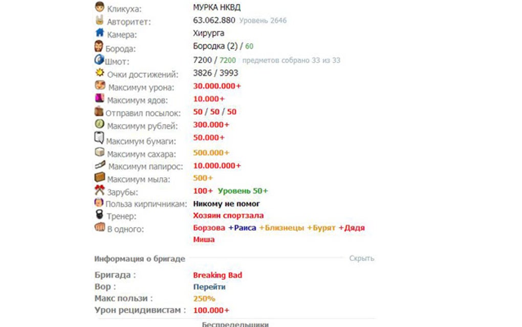 Prison Script VK.COMBO for Google Chrome - Extension Download