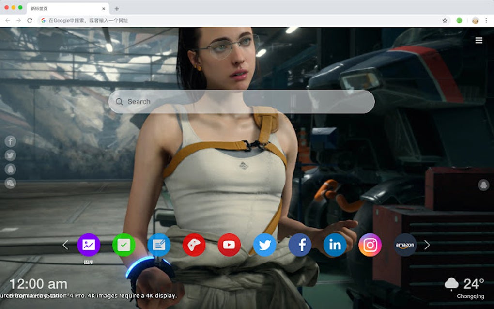 Death Stranding New Tab Theme HD for Google Chrome - Extension Download