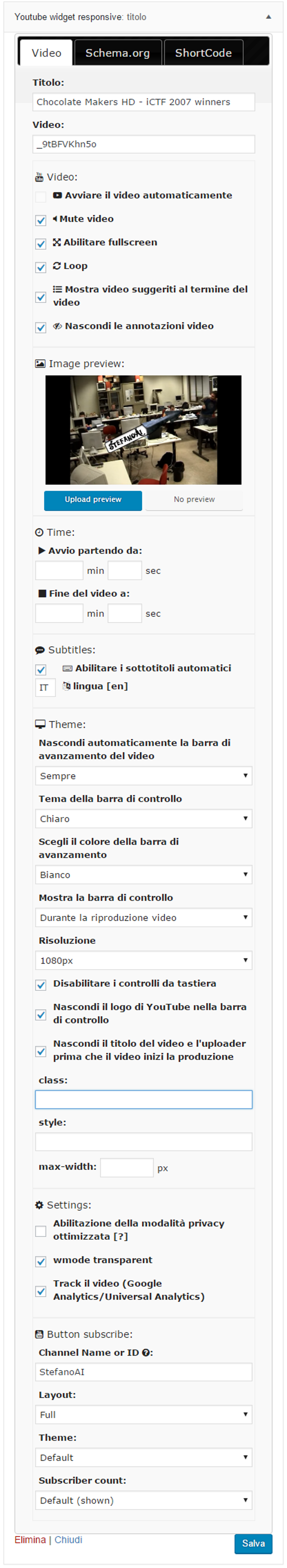 Widget Responsive for Youtube for WordPress - Download