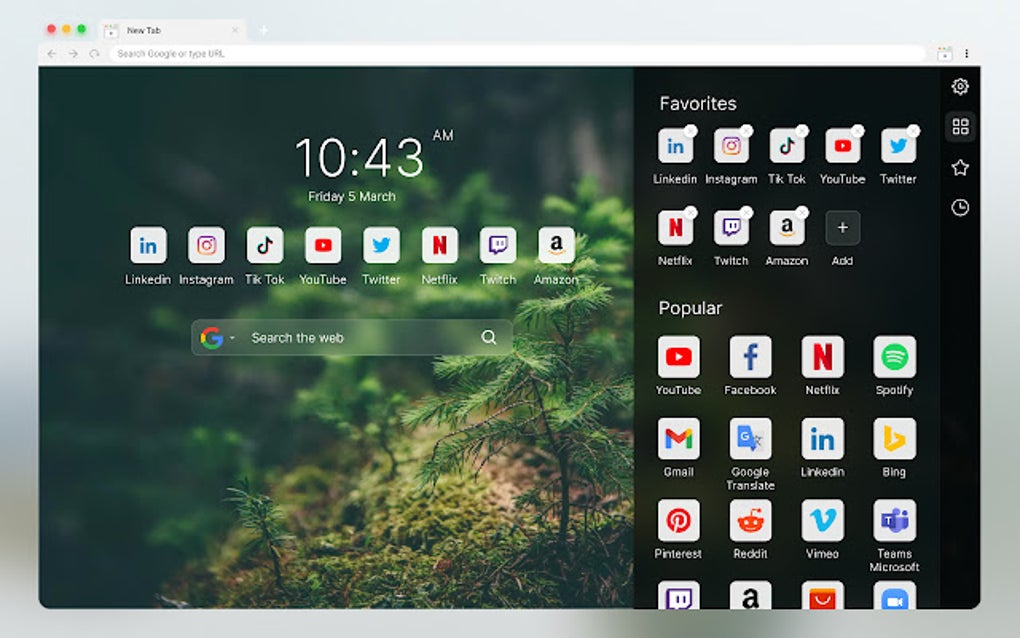 Cool Tab for Google Chrome - Extension Download