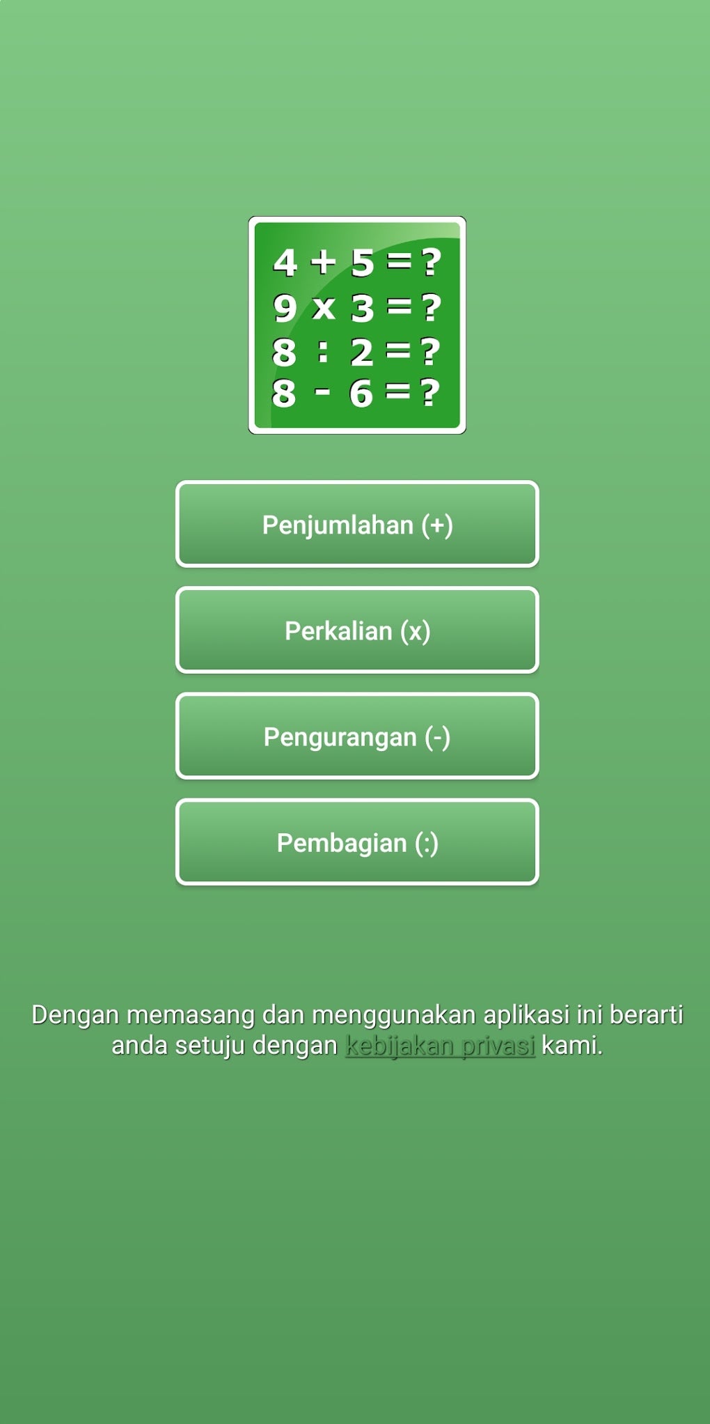 Pintar Matematika para Android - Descargar