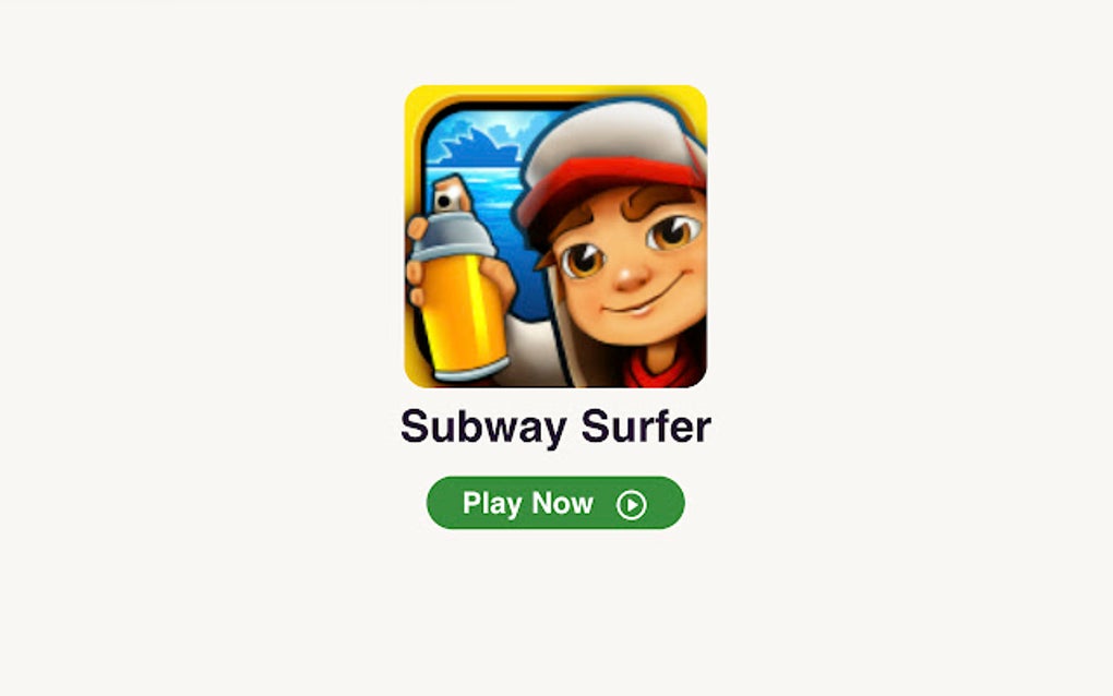 Subway Surfer Official for Google Chrome - Extension Download