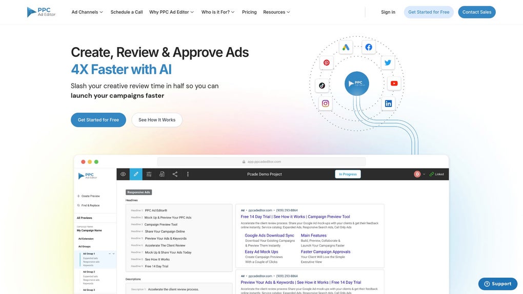 PPC Ad editor สำหรับ AI การตลาด: รีวิว, คุณสมบัติและการใช้งาน