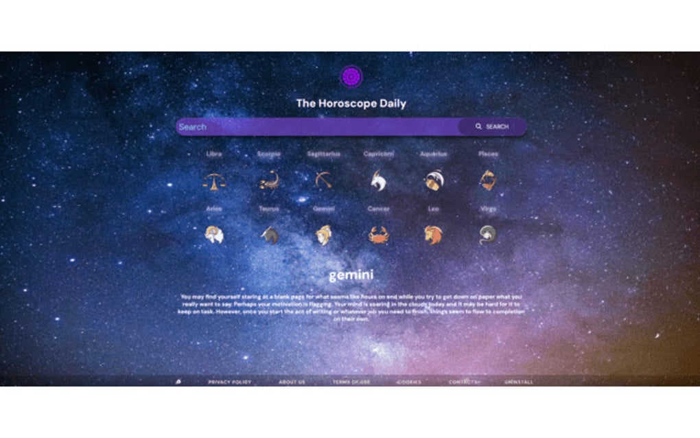 The Horoscope Daily Google Chrome için - Eklenti İndir