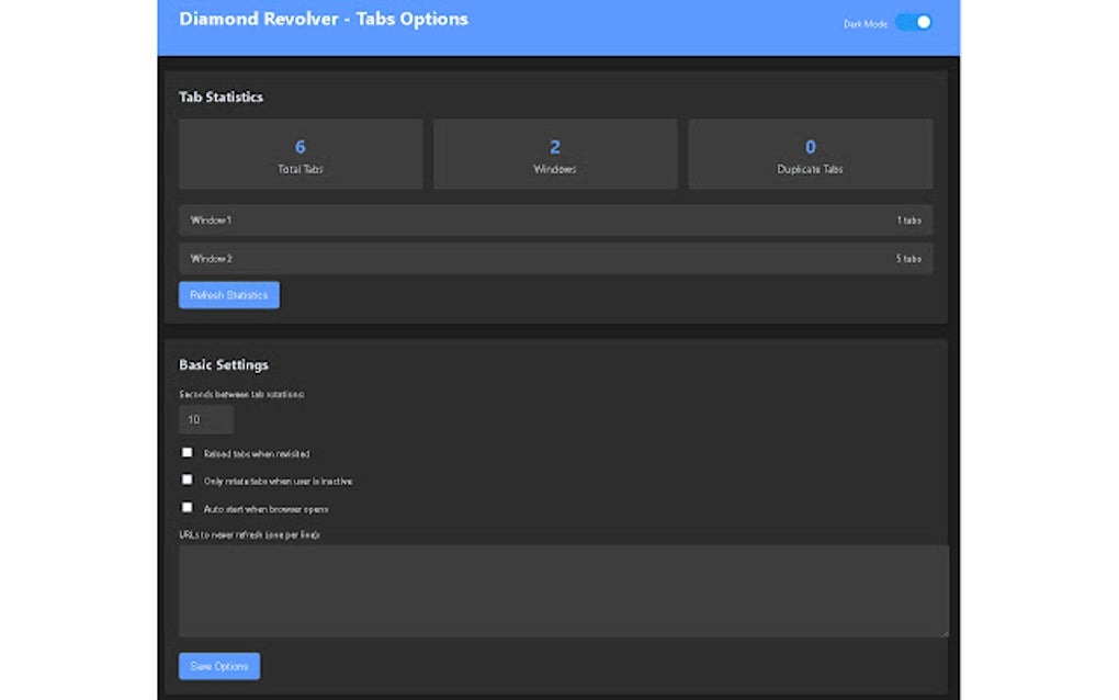 Diamond Revolver - Tabs Google Chrome için - Eklenti İndir