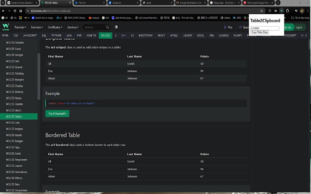 VuNA Table to Clipboard for Google Chrome - Extension Download