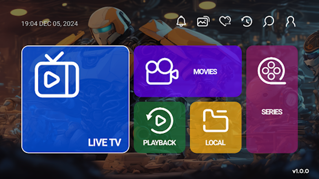 Android 용 GPlayer Smart IPTV for TV - 다운로드