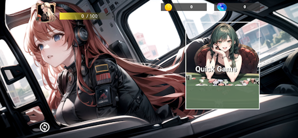 2D Anime Girl Poker Game na Android - Download