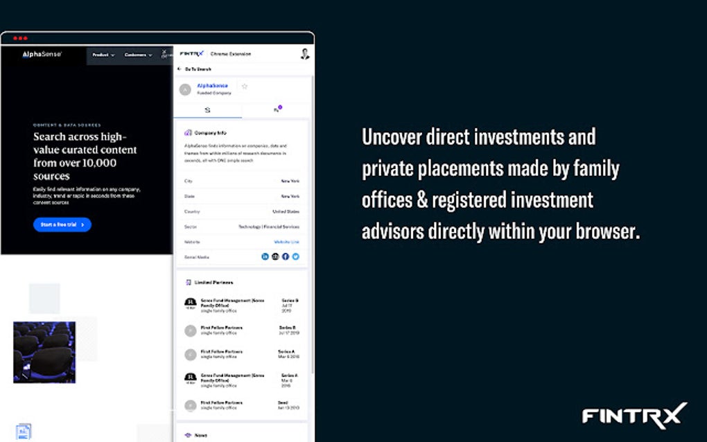 FINTRX Private Wealth Data - Chrome Access for Google Chrome ...