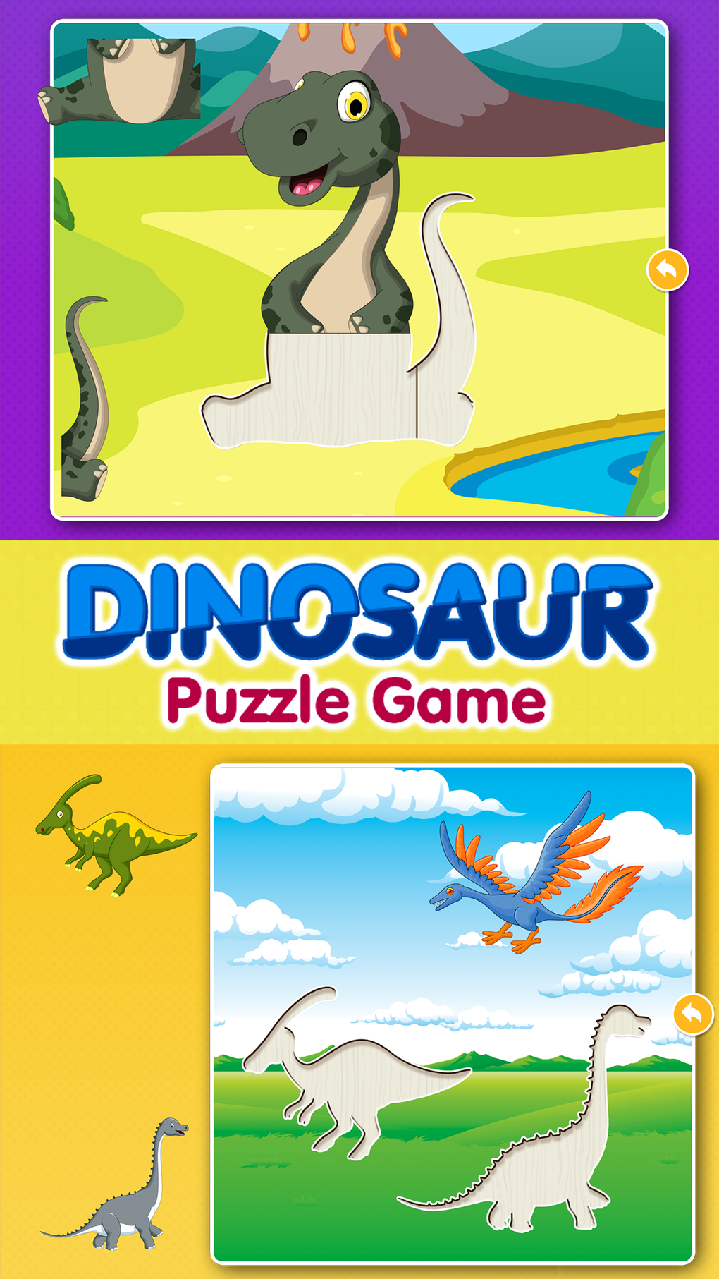 Dinosaur Puzzle Games Kids Toddlers Learning Free Voor IPhone Download