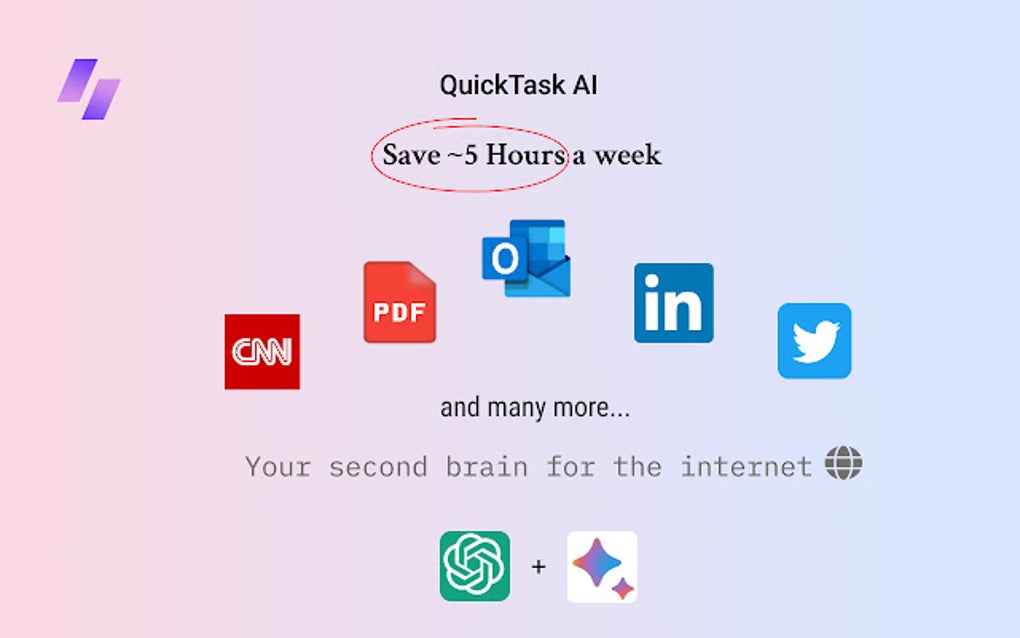 QuickTask AI - Second brain for the internet для Google Chrome ...