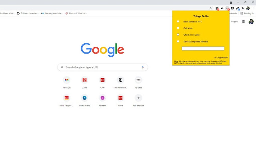 Tasker by Copperpod Google Chrome 용 - 확장 프로그램 다운로드