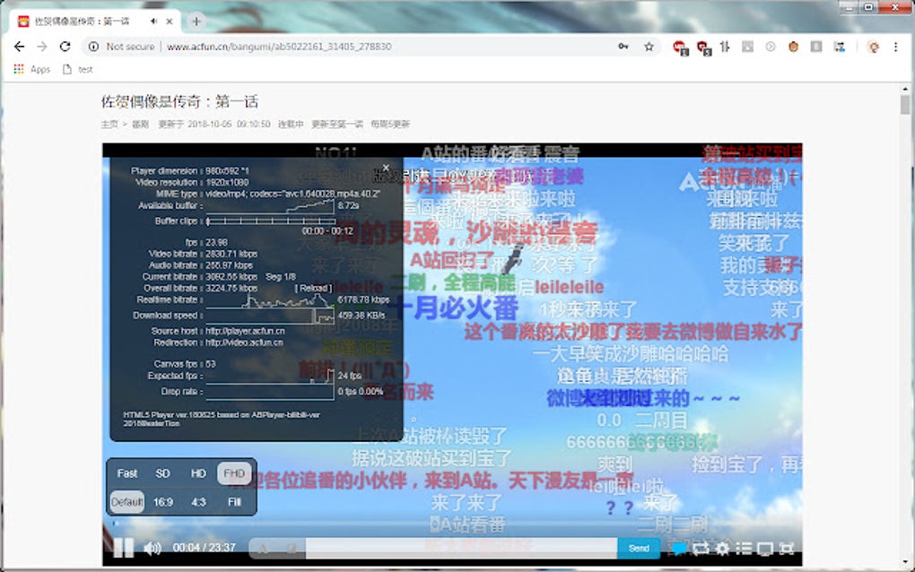 AcFun HTML5 Player for Google Chrome - Extension Download