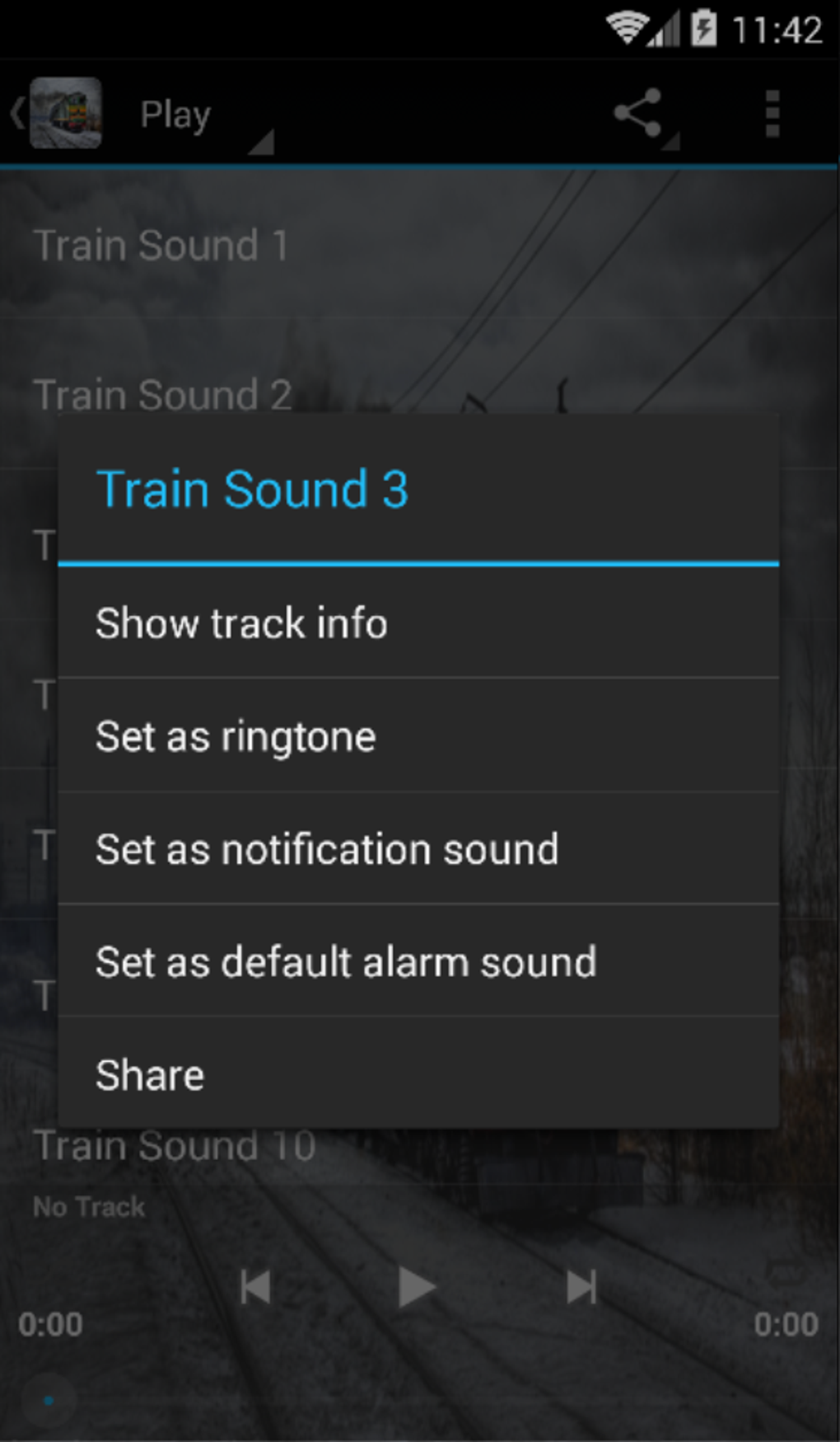 Train Sounds pour Android - Télécharger