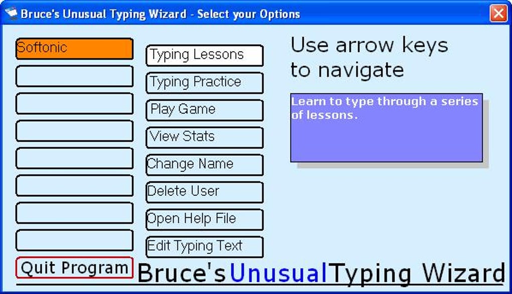 Bruce's Unusual Typing Wizard - Descargar