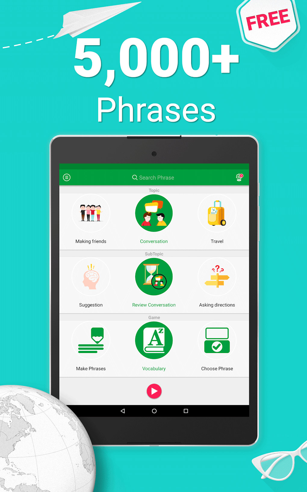 Speak Russian - 5000 Phrases Sentences APK for Android - Download