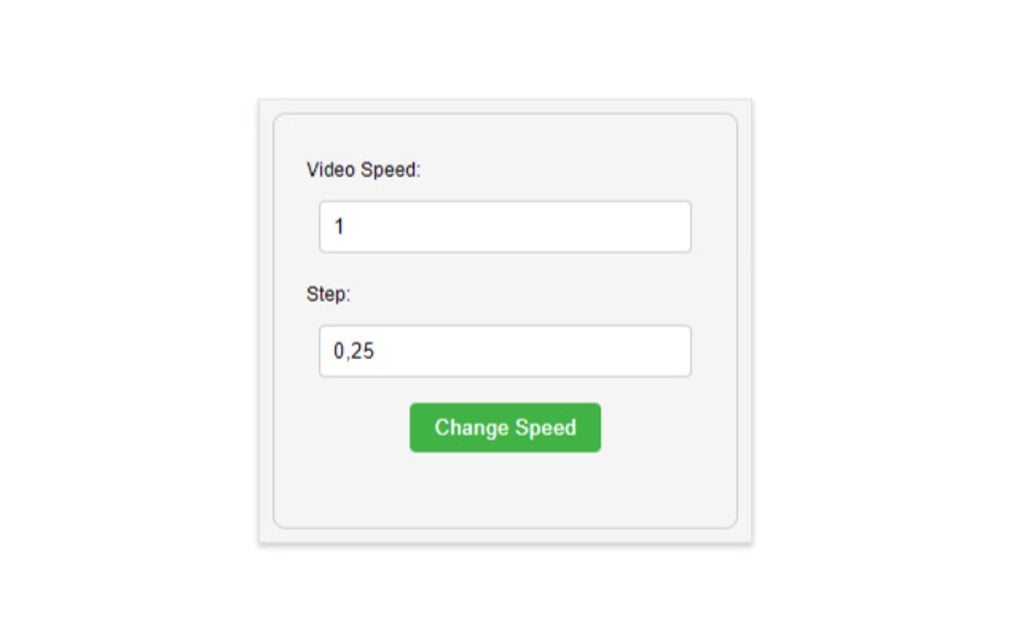 Video Playback Speed Controller for Google Chrome - Extension Download