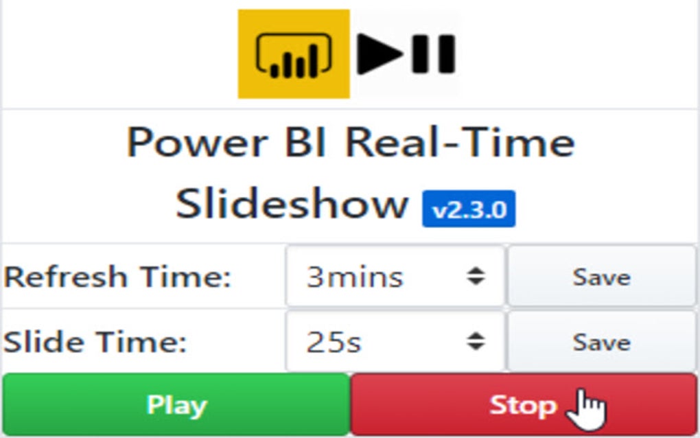 Power BI Real-Time Slideshow for Google Chrome - Extension Download