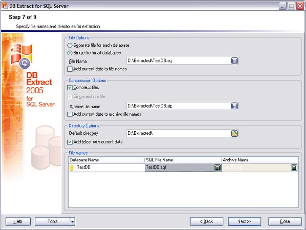 DB Extract - Descargar