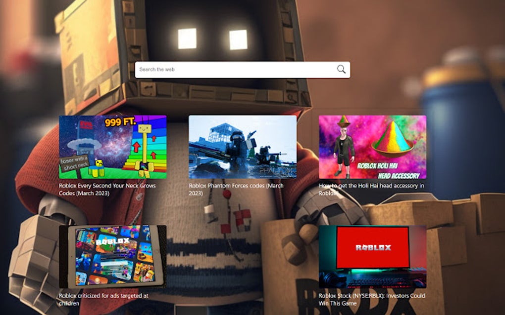 Roblox New Tab para Google Chrome - Extensión Descargar
