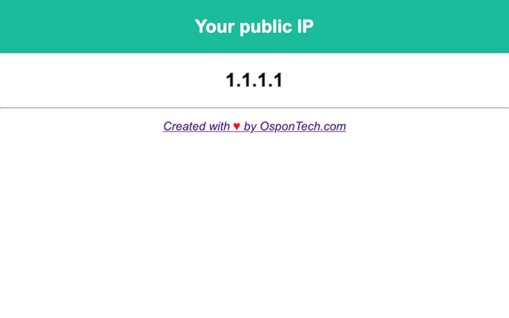 My external IP for Google Chrome - Extension Download
