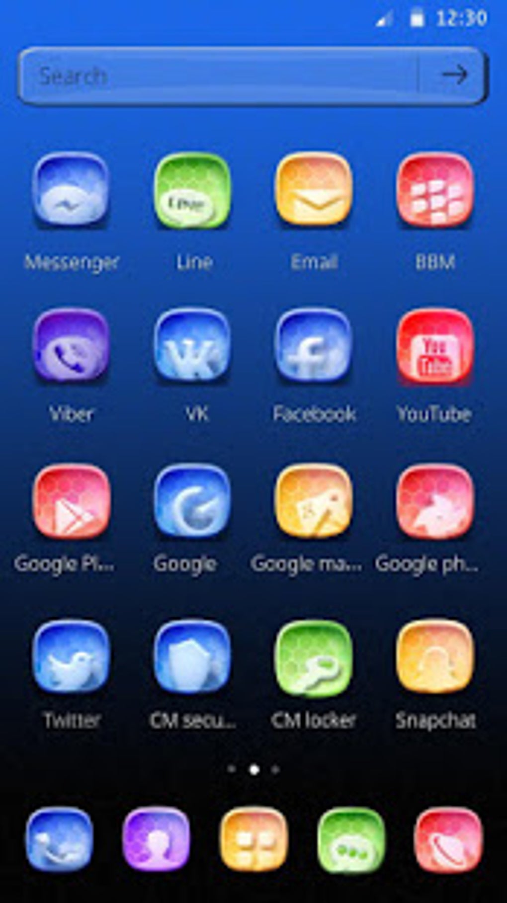 Blue Honeycomb Theme APK for Android - Download