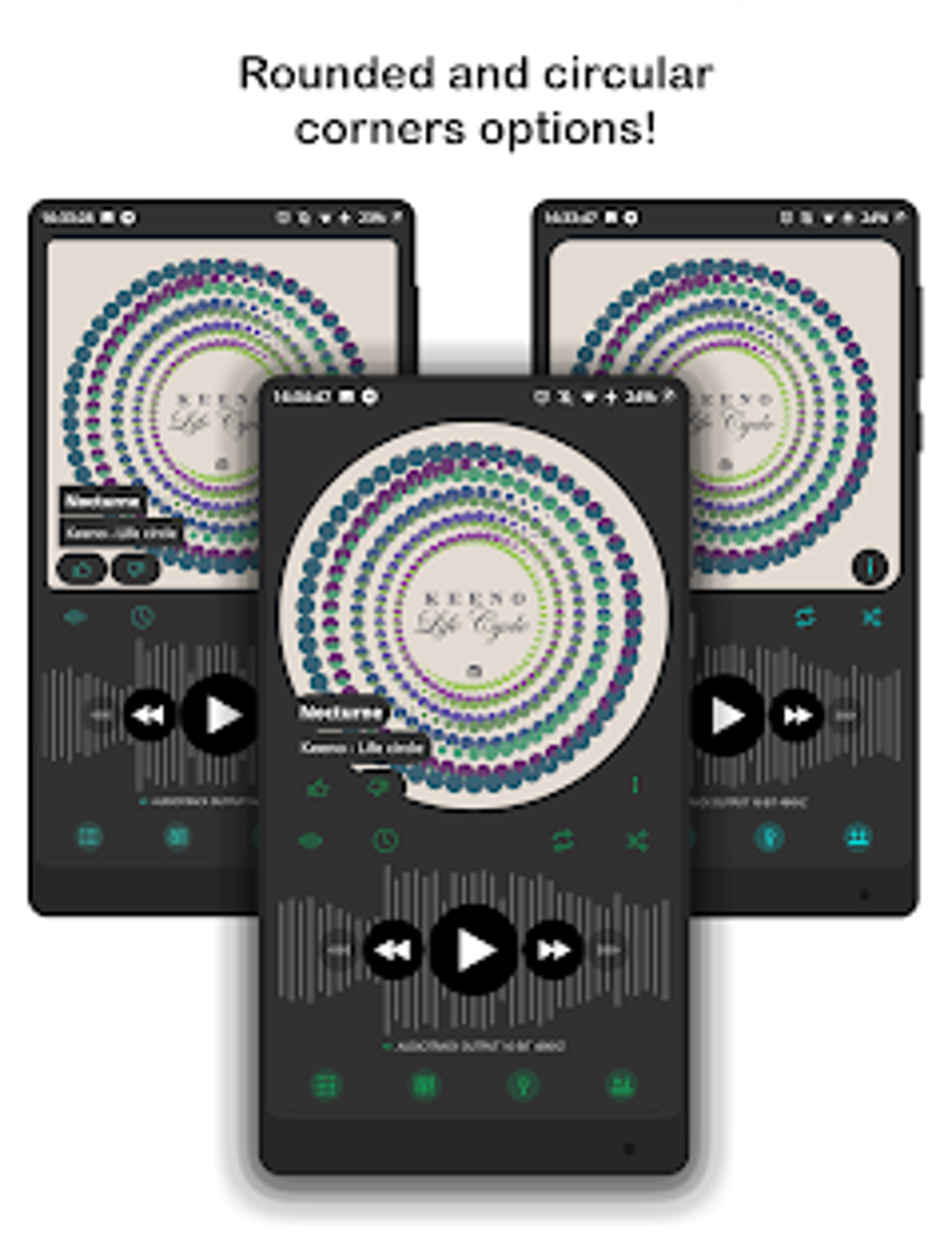 Android 용 Material2 PowerAmp v3 Skin - 다운로드