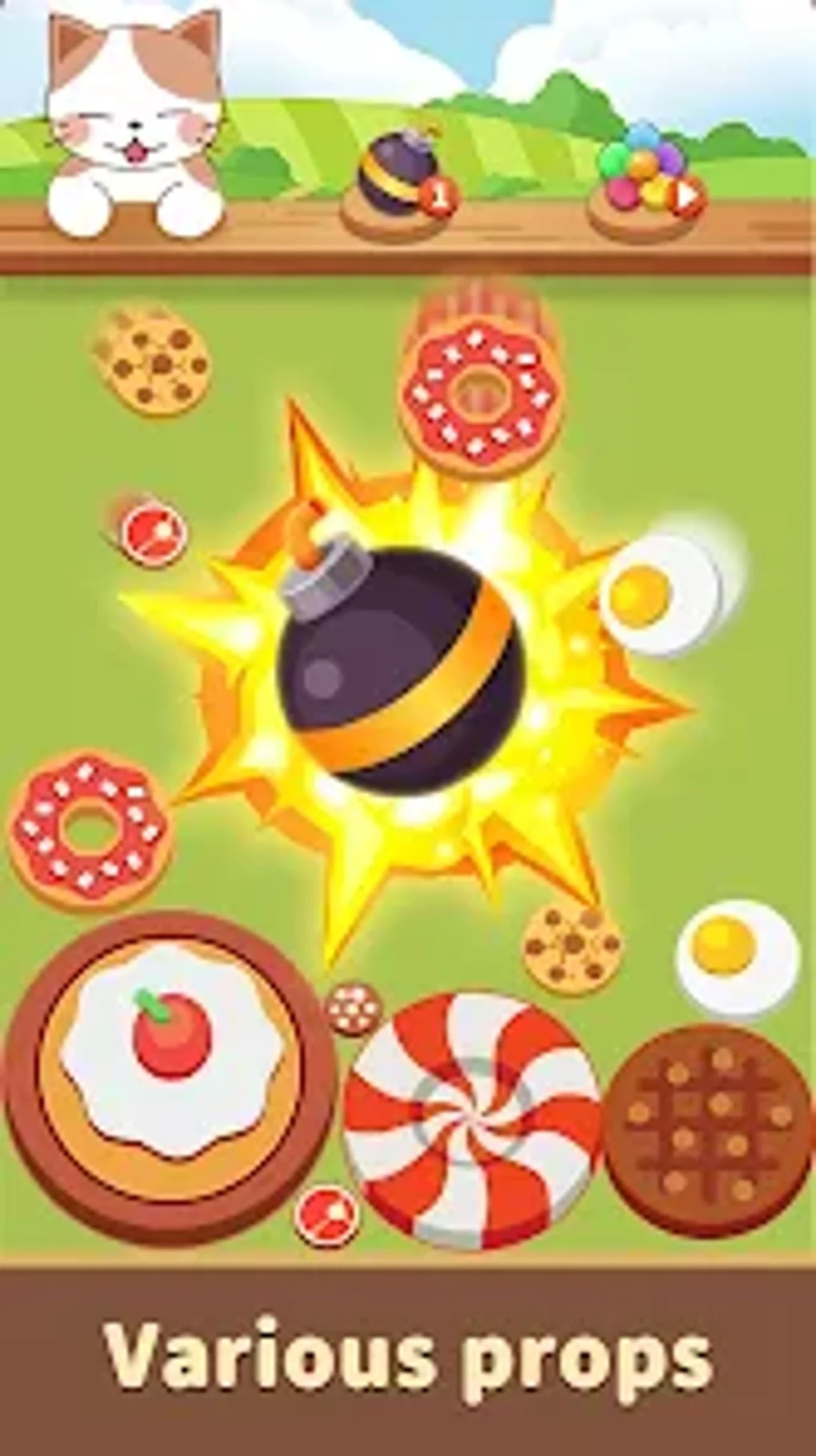 Food Merge - Greedy Cat per Android - Download