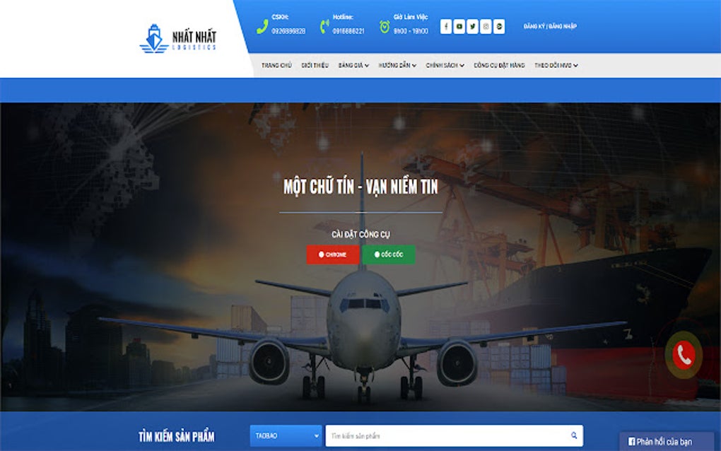 Công Cụ Đặt Hàng Của Nhất Nhất Logistics for Google Chrome - Extension Download