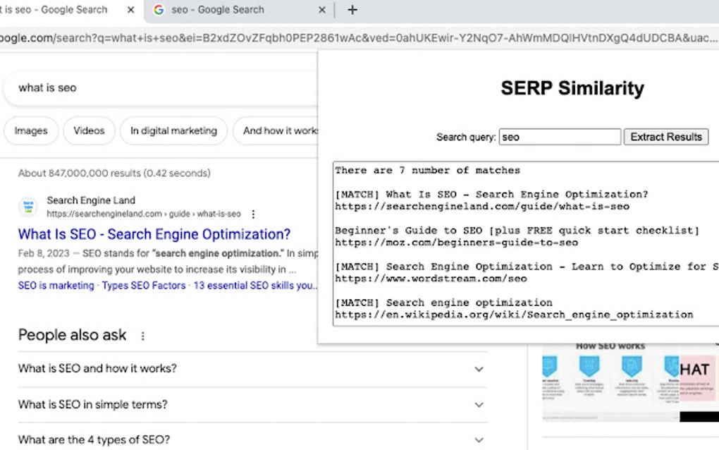 SERP Similarity by TopicalMap.com สำหรับ Google Chrome - ส่วนขยาย ดาวน์โหลด