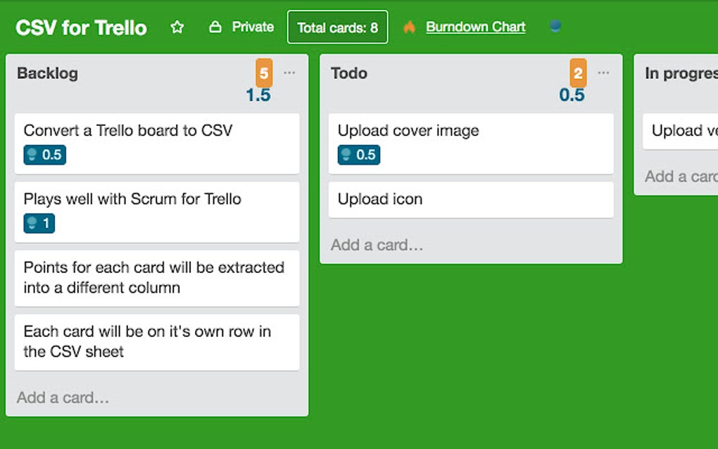 CSV Export for Trello for Google Chrome - Extension Download