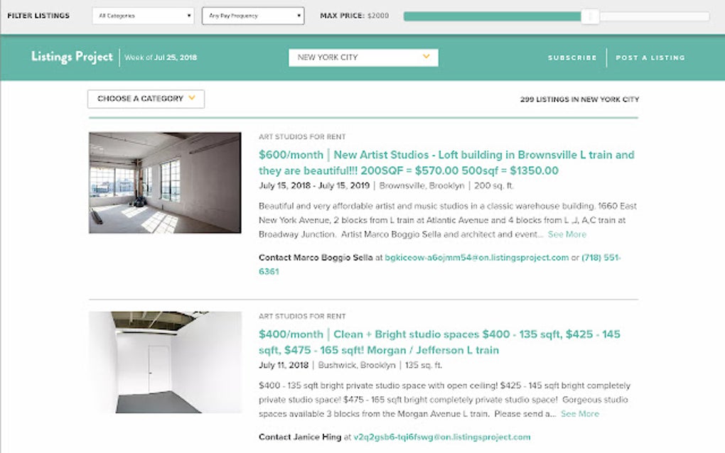 Listings Project Listings Filter para Google Chrome - Extensión Descargar