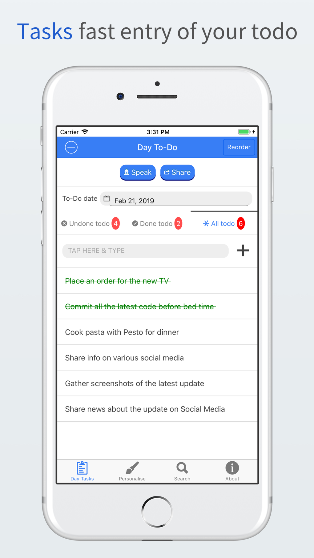 My Day To-Do Lite - Task list for iPhone - Download