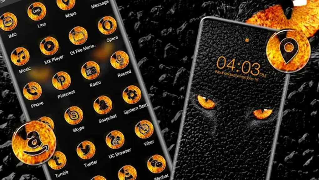 Android 용 Danger Eyes Theme Launcher - 다운로드