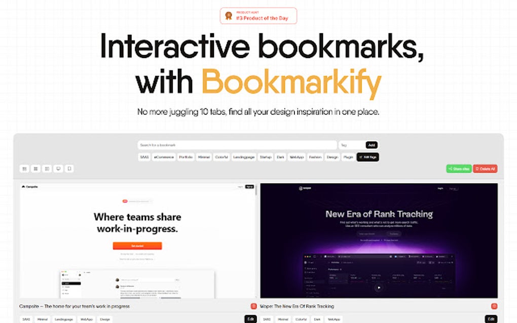 Bookmarkify - Bookmark Manager para Google Chrome - Extensión Descargar