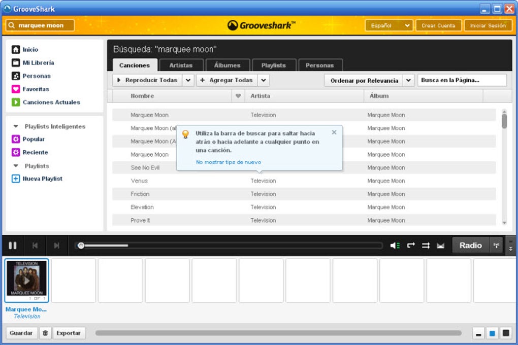 Grooveshark Portable - Descargar