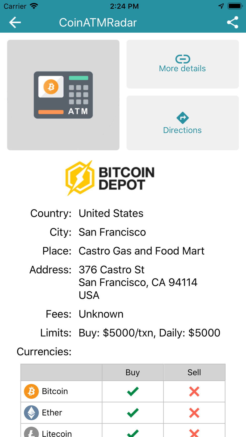 CoinATMRadar - Bitcoin ATM Map for iPhone - Download