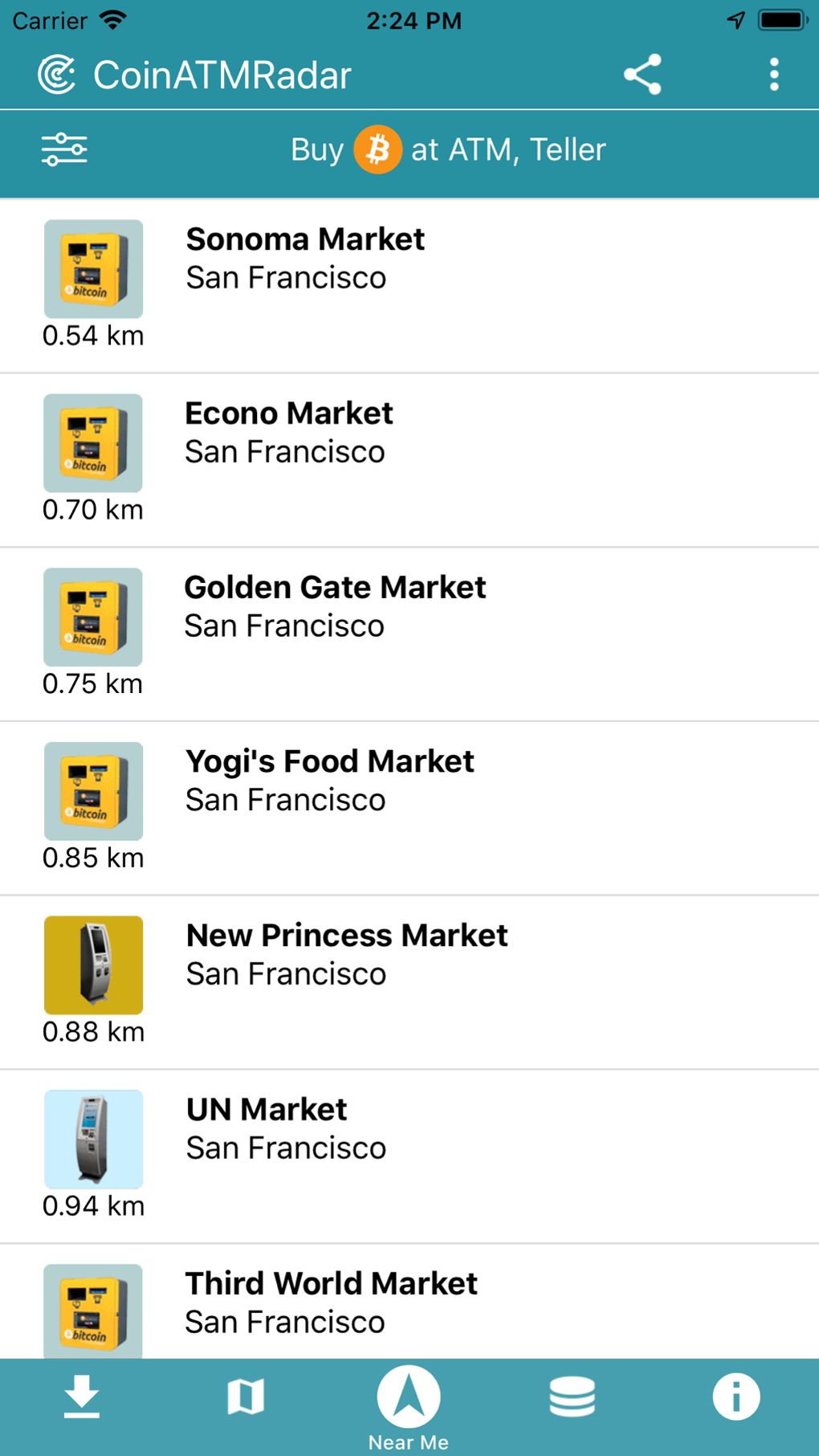 CoinATMRadar - Bitcoin ATM Map for iPhone - Download