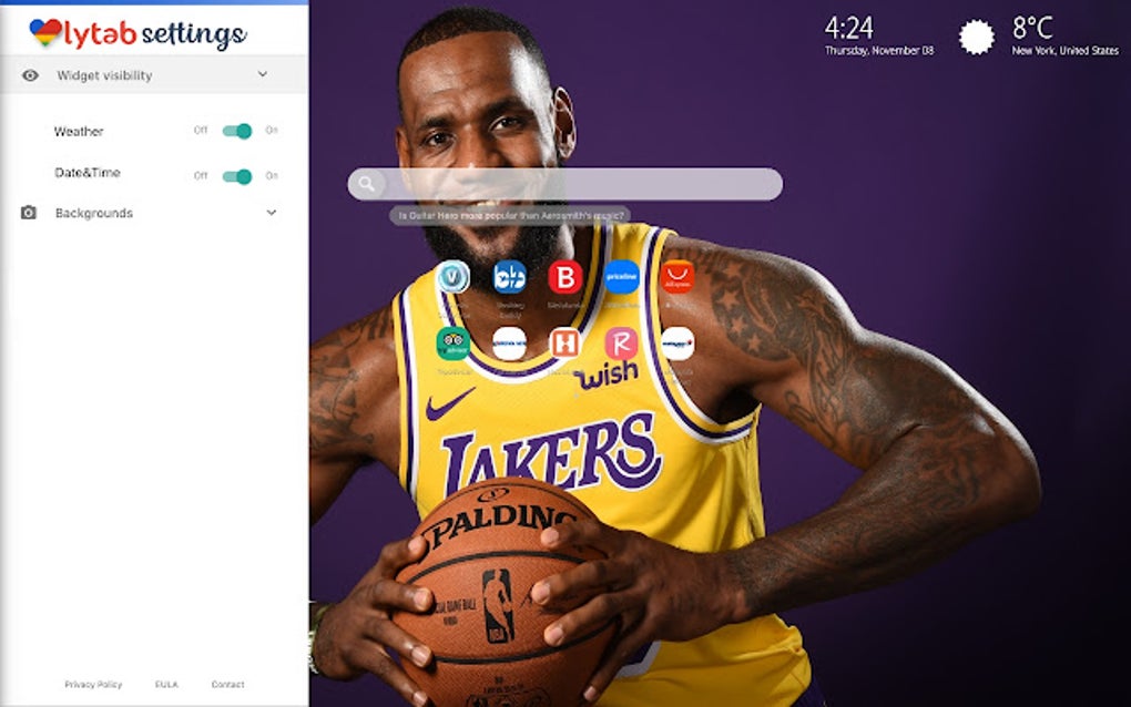 NBA LeBron James Wallpapers New Tab for Google Chrome - Extension Download