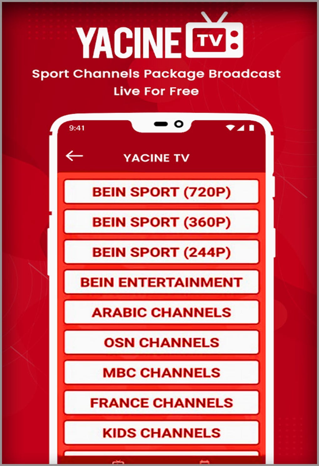 Live Yacine TV Scores para Android - Descargar