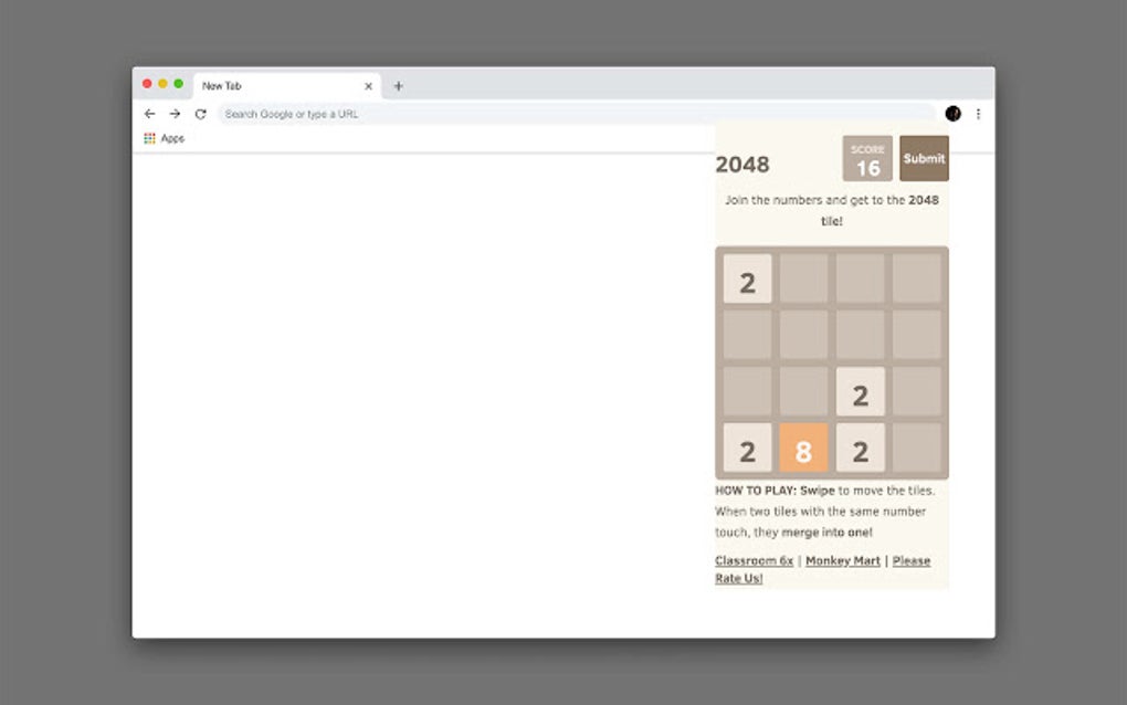 2048 Game per Google Chrome - Estensione Download