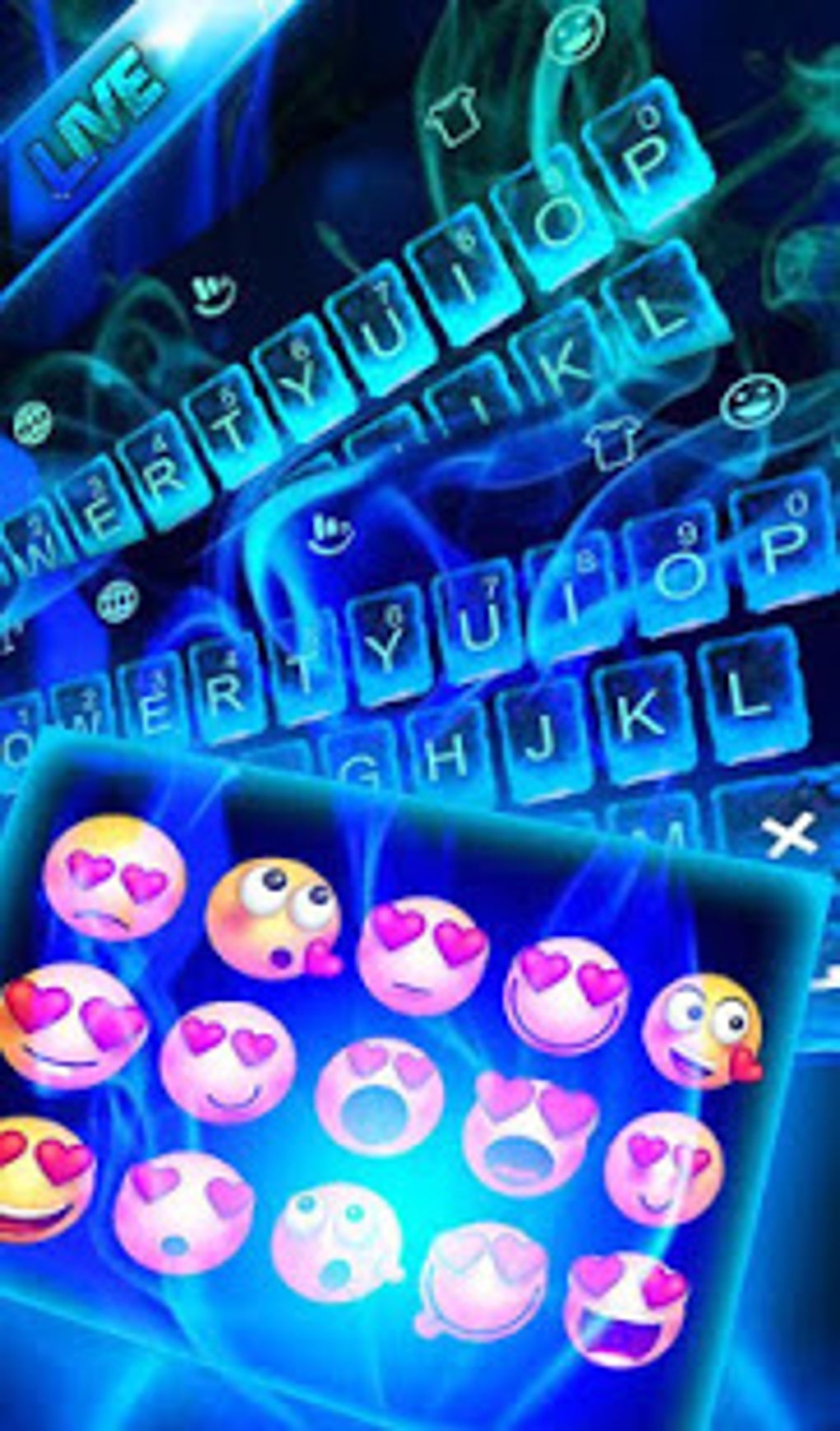 Live Blue Fire Keyboard Theme para Android - Descargar