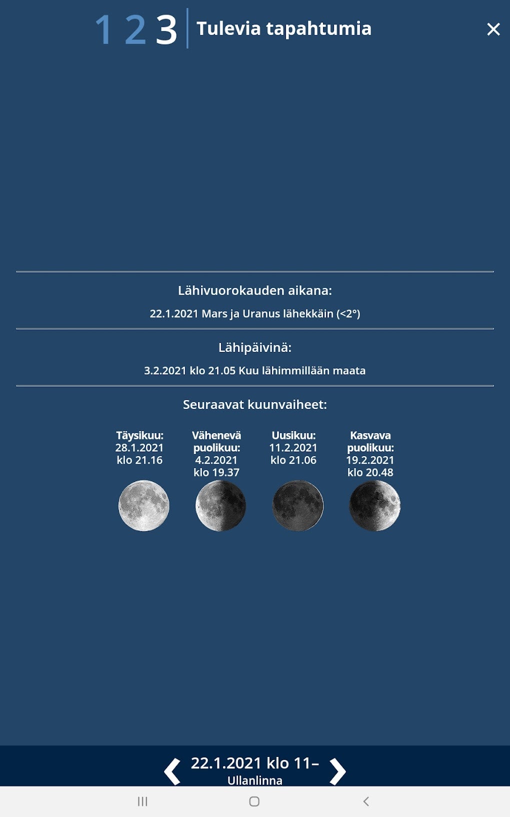 Ursan tähtikartta für Android - Download