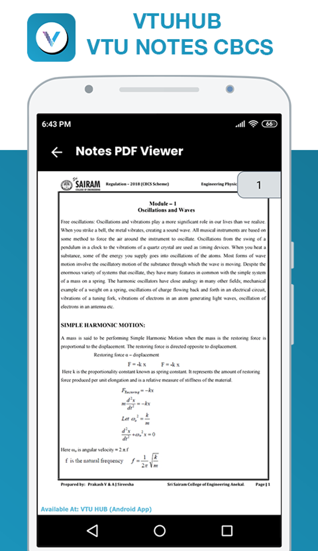 VTU Notes CBCS VTU HUB Para Android Download VTU Notes CBCS VTU HUB Para Android Download
