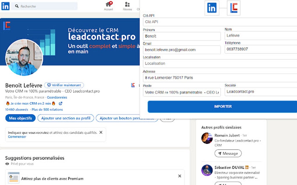 Leadcontact for Linkedin para Google Chrome - Extensión Descargar
