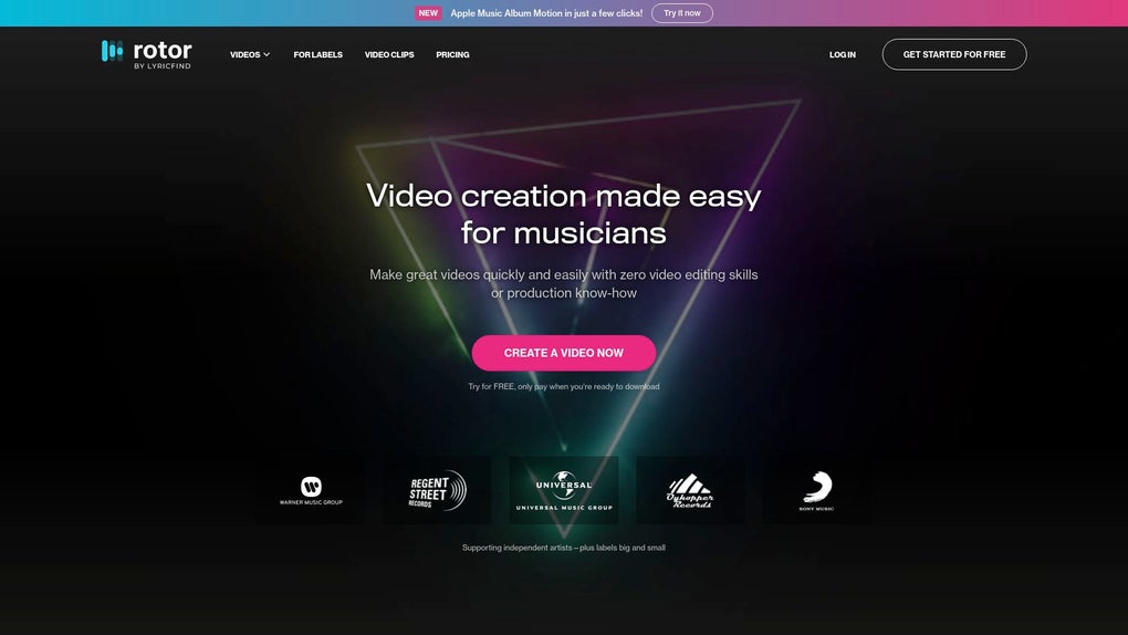 Rotor Videos for AI Video generator & editor: review, features & use cases