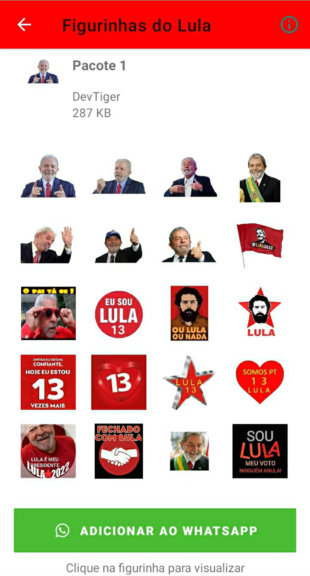 Figurinhas do Lula - PT para Android - Download